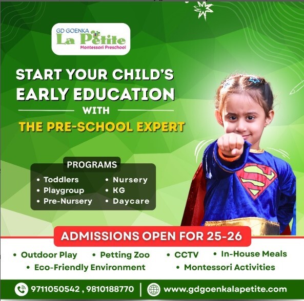 GD Goneka La Petite - Admission Open in Greater Kailash
